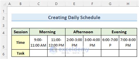 How To Make A Class Schedule On Excel Step By Step Procedures