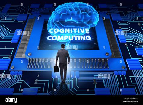Cognitive Computing Concept As Future Technology With Businessman Stock Photo Alamy