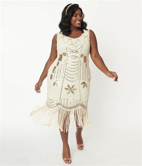 Plus Size Flapper Dresses Unique Vintage