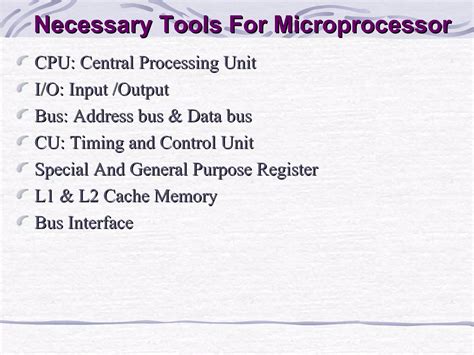 Microprocessor PPT