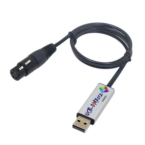 usb dmx 인터페이스 어댑터 led dmx512 컴퓨터 pc 무대 조명 컨트롤러 조광기 티몬