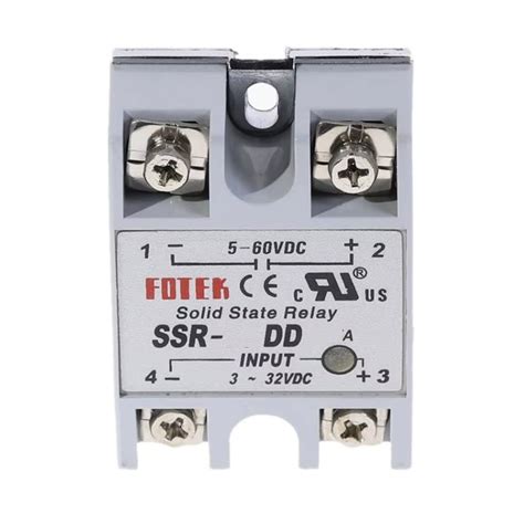 Ssr 25 Dd Ssr Dd โซลิตสเตตรีเลย์ Solid State Relay Dc ไฟคอนโทรล 3 32vdc