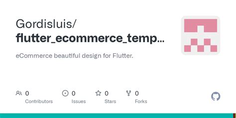 Github Gordisluisflutterecommercetemplatetest Ecommerce Beautiful Design For Flutter