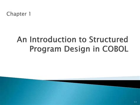 Ppt An Introduction To Structured Program Design In Cobol Powerpoint Presentation Id9426587