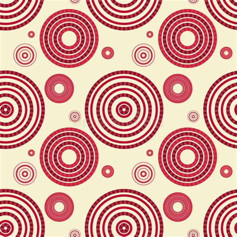 Seamless Pattern With Circles Stock Vector Illustration Of Organic Floral