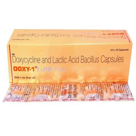 Doxy 1 L Dr Forte Capsule At 110 Box Doxycycline And Lactic Acid Bacillus Capsules In Surat
