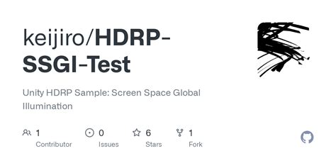 Github Keijirohdrp Ssgi Test Unity Hdrp Sample Screen Space Global