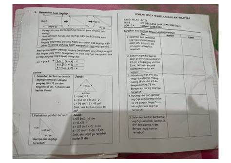 Materi Segitiga Kelas 4 Sem 2 Pdf
