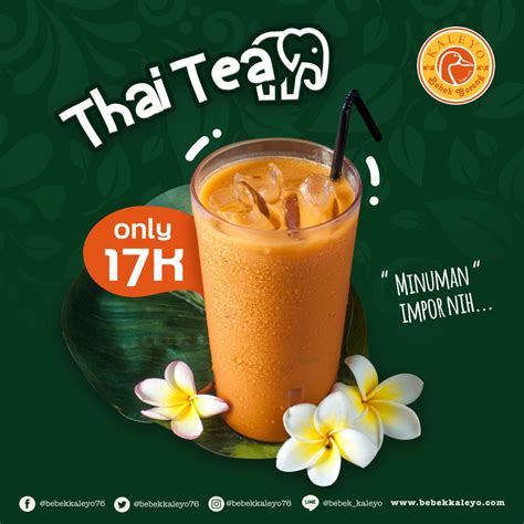 Thai Tea Minuman Khas Negri Gajah Ada Di Kaleyo Lho
