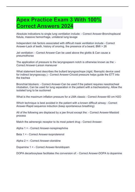 Apex Practice Exam 3 With 100 Correct Answers 2024 Apex Stuvia Us