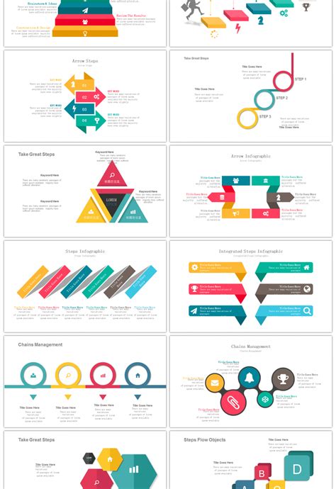 awesome 30 sets of colorful collection of hierarchical structure of the