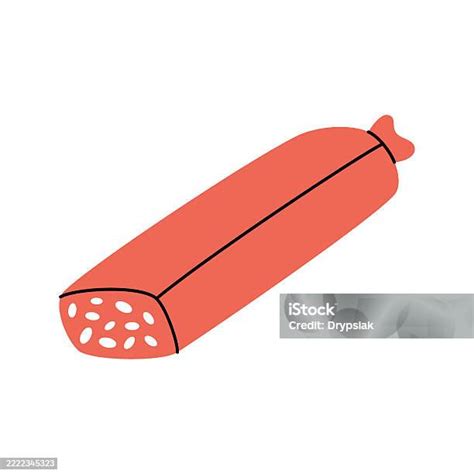 페퍼로니 소시지 정육점 고기 벡터 일러스트 레이 션 건강한 식생활에 대한 스톡 벡터 아트 및 기타 이미지 건강한 식생활 고기 끓는 물에 삶기 Istock