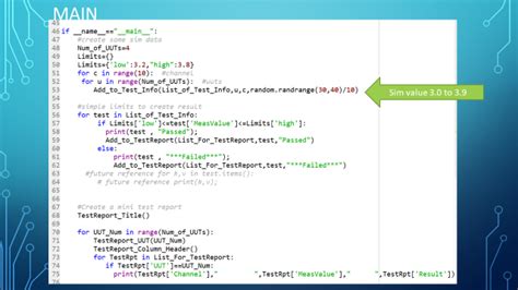 Python List Or Dictionary Using Uut Ch Simulation Example Test Engineers Resource