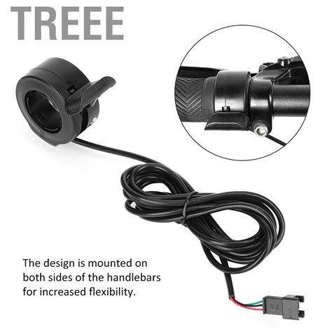 Treee จักรยานแปลงแบตเตอรี่ลิเธียมความเร็วควบคุมคันเร่งนิ้วหัวแม่มือสำหรับขั้วต่อ Shopee Thailand