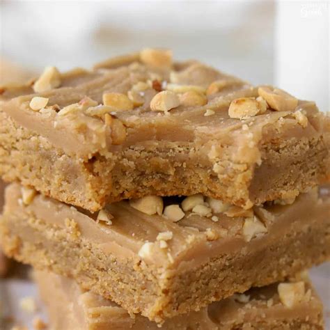 Peanut Butter Bars Recipe Soft And Chewy