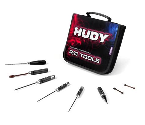 HUDY 190001 Tool Set With Carrying Bag For Electric Touring Cars