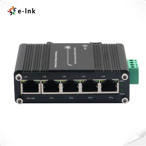 Network Switch 5 Port Gigabit Mini Industrial Ethernet Switch Poe Optional 12~48vdc Industrial
