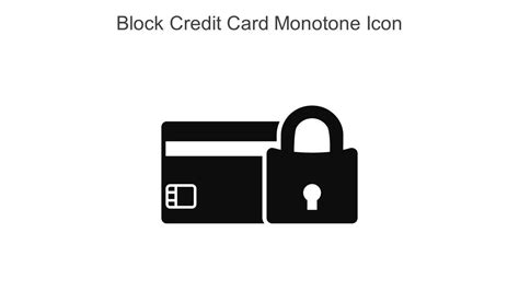 Block Credit Card Monotone Icon In Powerpoint Pptx Png And Editable Eps