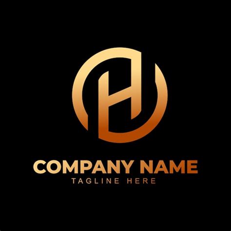 편지 H 로고 벡터 템플릿 프리미엄 벡터