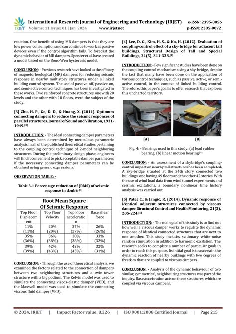 A Review On Behavior Of Connected Tall Buildings With Lateral Load Resisting Systems And Dampers