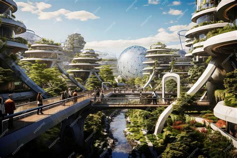 Premium Ai Image Generative Ai Illustration Of Rendering Of A City Of