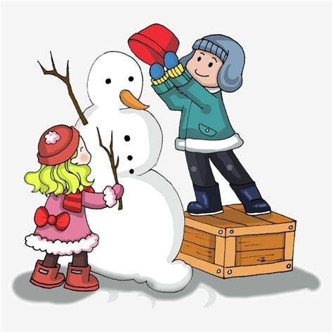 Build Snowman Clipart