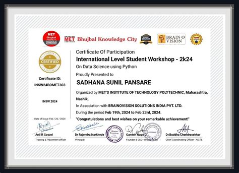 Datascience Python Brainovision Workshopexperience 2k24 Sadhana