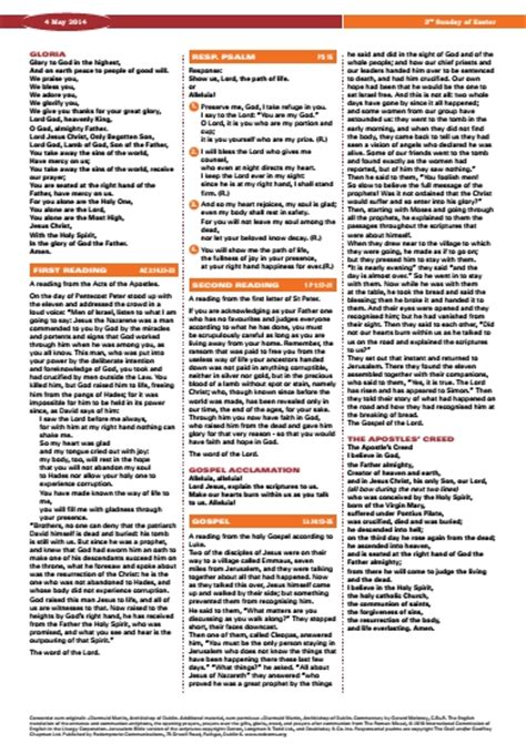 The Mass Leaflet A4 Redemptorist Communications