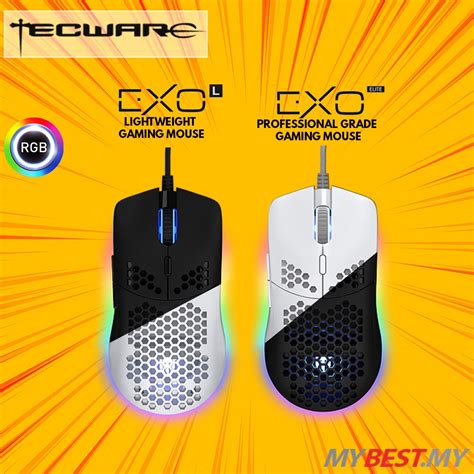 Tecware Exo Series Exo Lite Exo Elite Rgb Honeycomb Design Light Weight Gaming Mouse Beecost