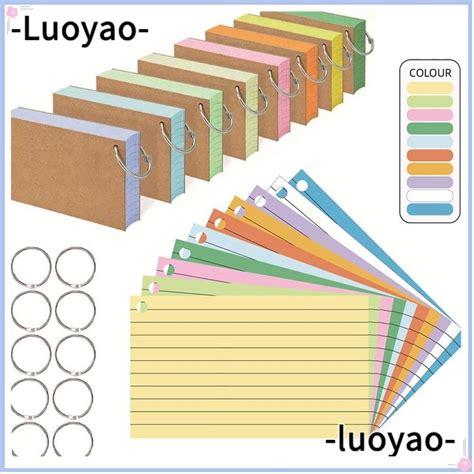 ลูoyaโอ การ์ดดัชนีใบหลวมพร้อมฝาปิดสมุดบันทึกเครื่องผูกสองด้าน การ์ดกําหนดค่าเส้นแนวนอนแบบหลวม