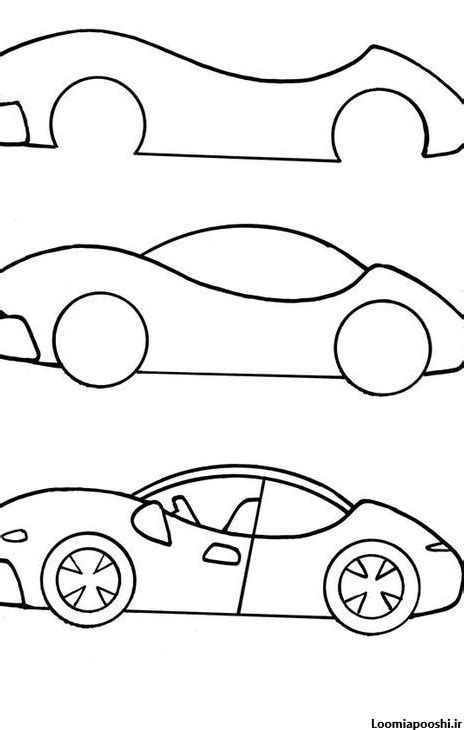 عکس ماشین مسابقه برای نقاشی