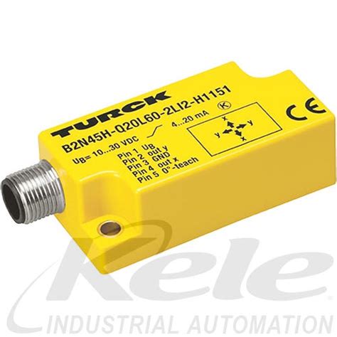 Turck B2n45h Q20l60 2li2 H1151 Dual Axis Angular Position Inclinometer