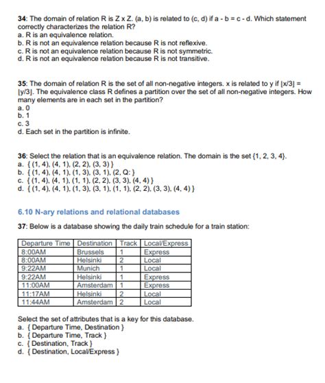 Solved The Domain Of A Relation Is The Set Of All Chegg Com