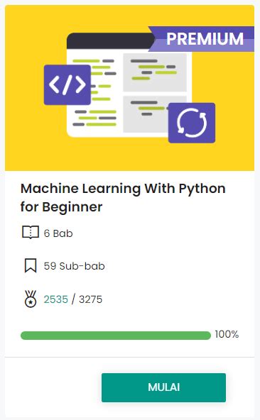 Modul DQLab Untuk Belajar Machine Learning Python