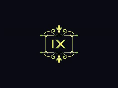 Abstract Ix Logo Icon Minimal Ix Luxury Logo Letter Vector 17392787