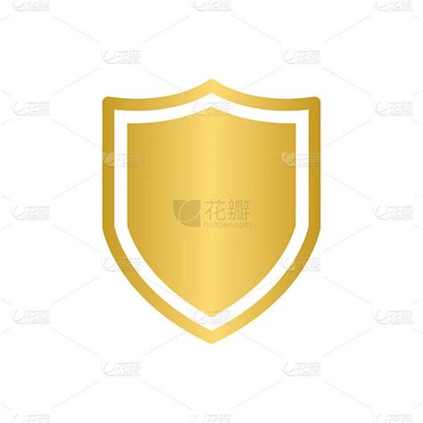 金盾矢量图标安全防护符号用于平面设计标志网站社交媒体移动应用程序ui插图素材 花瓣网
