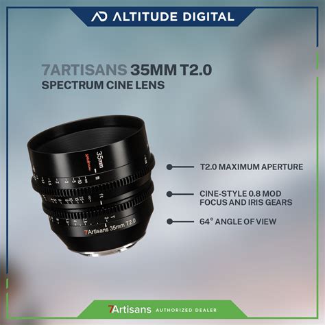 7artisans Photoelectric 35mm T20 Spectrum Cine Lens