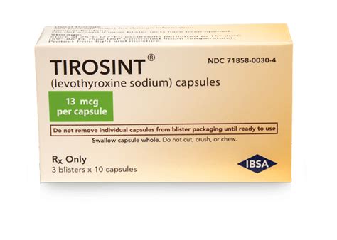 Dosages And Directions Tirosint® Capsules