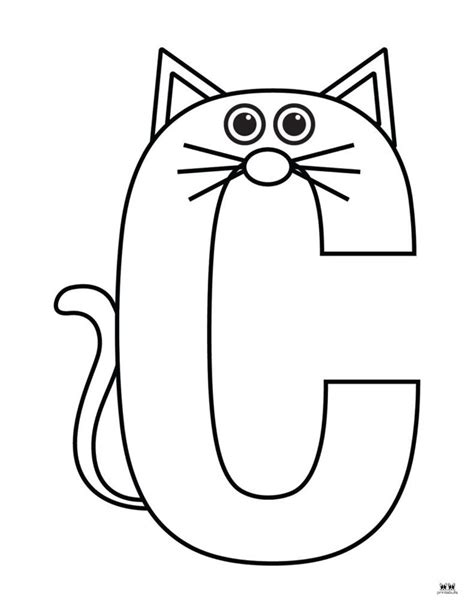 Letter C Coloring Pages 15 Free Pages Printabulls Letter C Coloring Pages Letter C Crafts