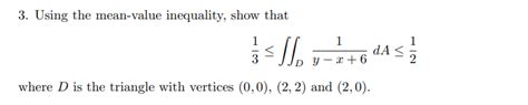 Solved 3 Using The Mean Value Inequality Show That