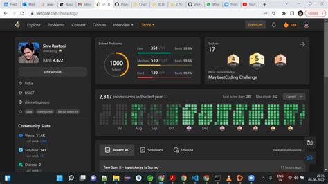 shiv rastogi on linkedin choti sii khushi😊😊 leetcode love 😍😍 55 comments