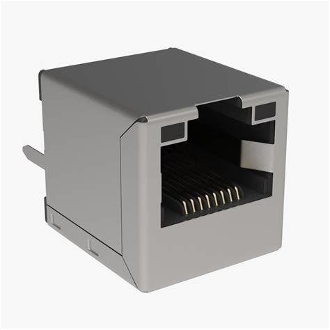 Rj45 Connector 3d Models For Download Turbosquid