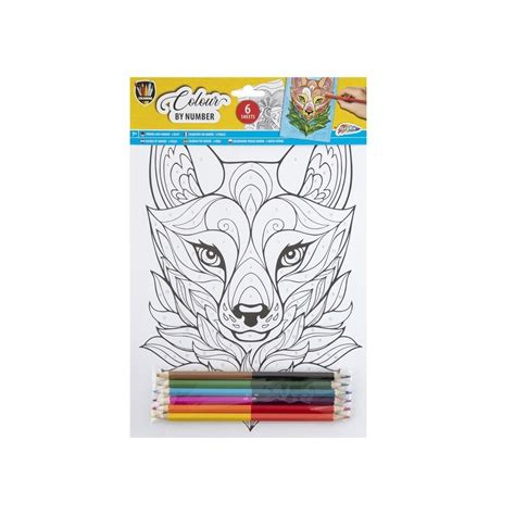 Комплект за Рисуване по Номера с Моливи Diamantart Животни Emag Bg