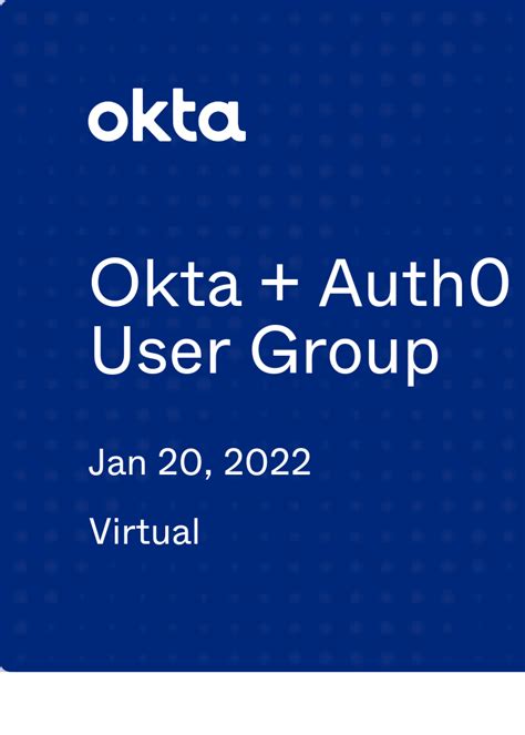 Okta Auth For B B Identity User Group
