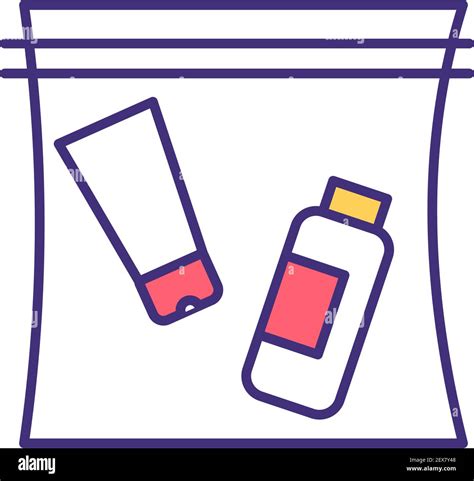 Travel Sized Container RGB Color Icon Stock Vector Image Art Alamy