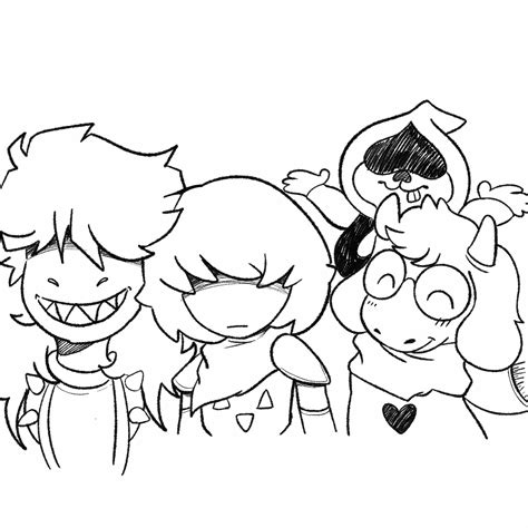 Deltarune Coloring Pages Coloring Nation