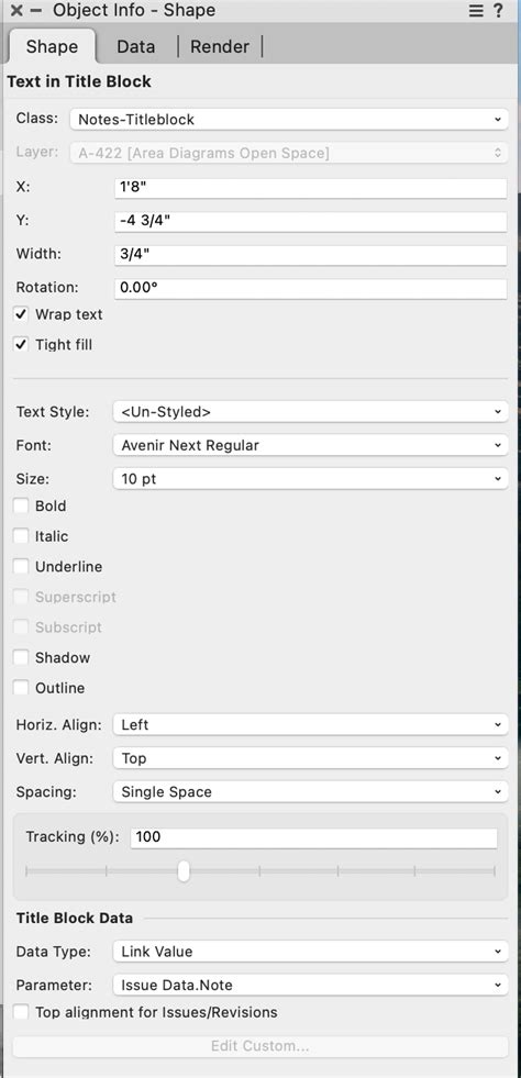 Line Spacing For Issue Notes In Titleblock Architecture Vectorworks Community Board