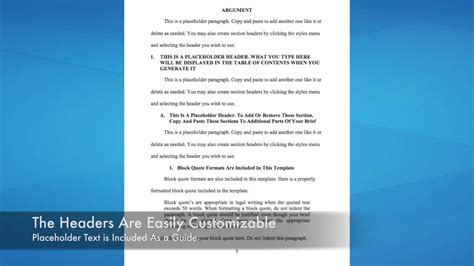 How To Easily Format An Appellate Brief Youtube