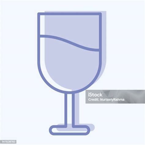 아이콘 와인 교육 기호에 적합합니다 두 가지 톤 스타일 편집 가능한 간단한 디자인 디자인 템플릿 벡터 간단한 그림 건강관리와 의술에 대한 스톡 벡터 아트 및 기타 이미지