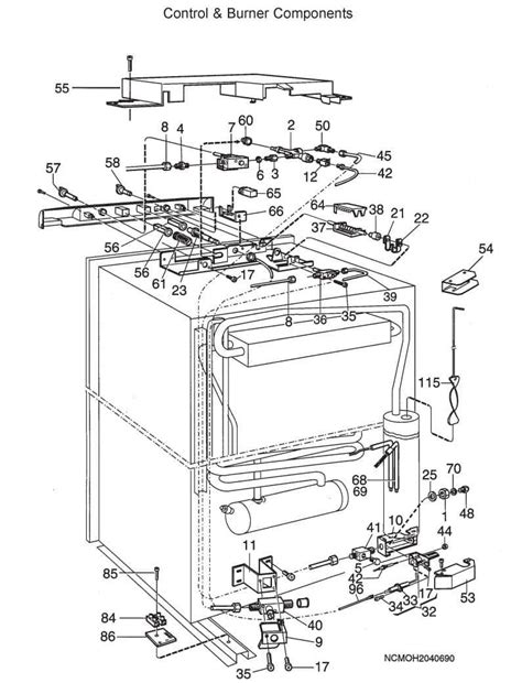 Dometic 310 Components Chart